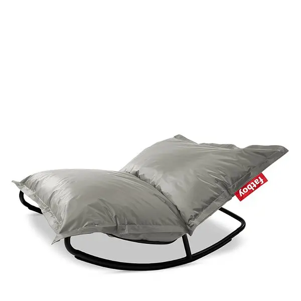 FATBOY Original Slim Bean Bag And Rock N' Roll Bundle - Silver