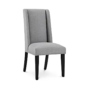 MODWAY Baron Fabric Dining Chair - Light Gray