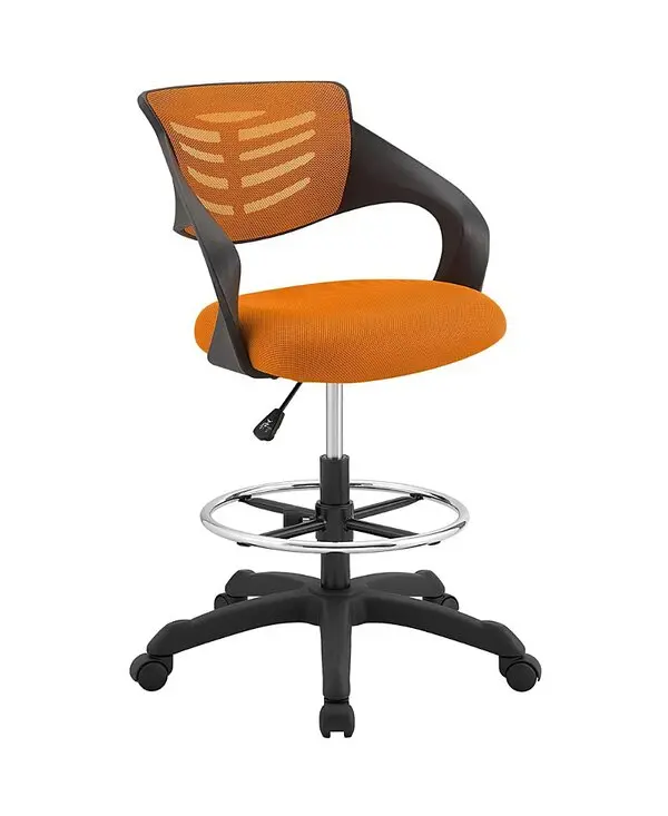 MODWAY Thrive Mesh Drafting Chair - Orange