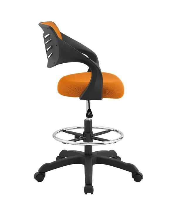 MODWAY Thrive Mesh Drafting Chair - Orange