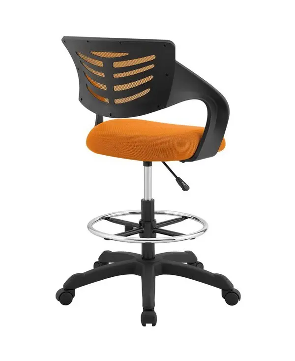 MODWAY Thrive Mesh Drafting Chair - Orange