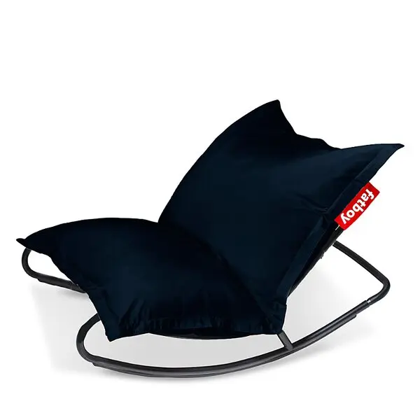 FATBOY Original Slim Outdoor Bean Bag & Rock 'n Roll Bundle - Dark Ocean
