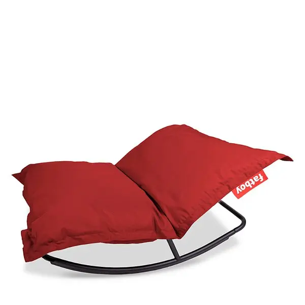 FATBOY Original Slim Outdoor Bean Bag & Rock 'n Roll Bundle - Red