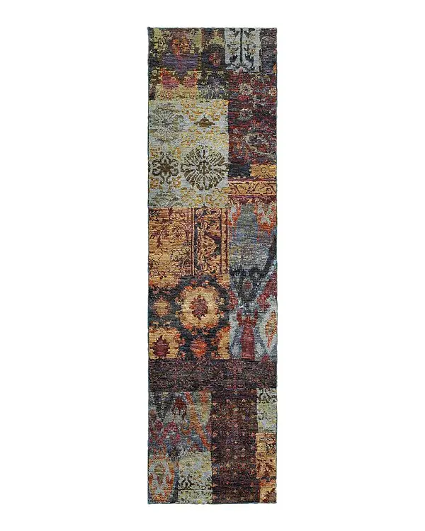 ORIENTAL WEAVERS Andorra 7137a Runner Rug, 2'6 X 12 - Multi/blue