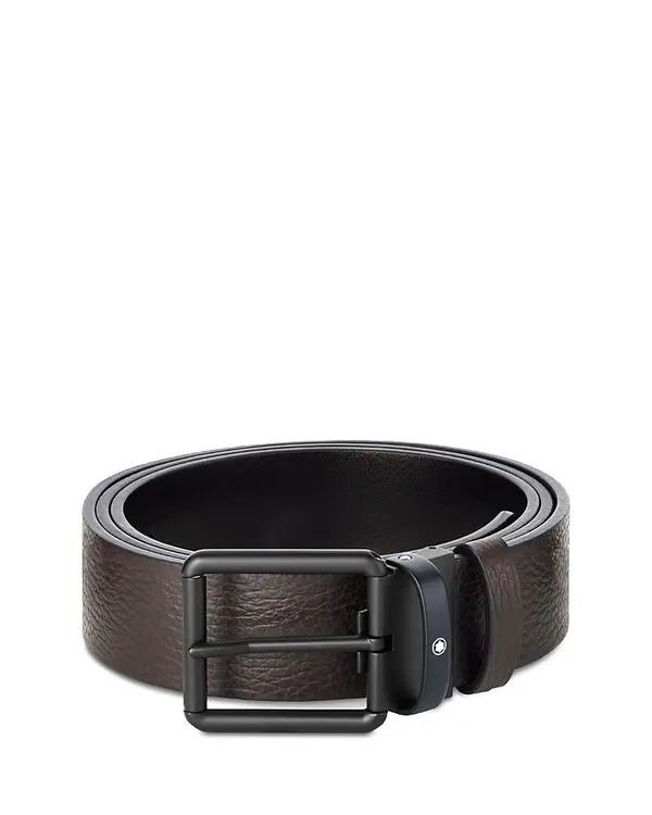 Montblanc Reversible Leather Belt - Black/brown
