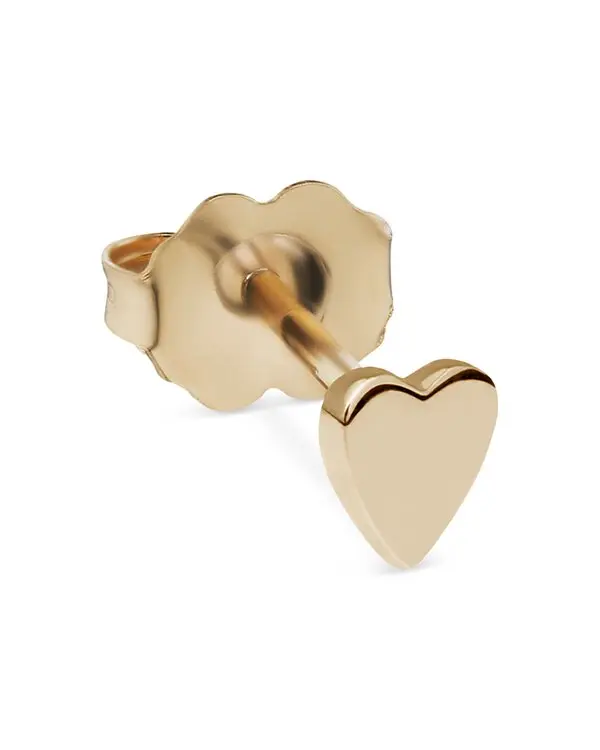 MARIA TASH 14k Yellow Heart Stud Earring - Gold