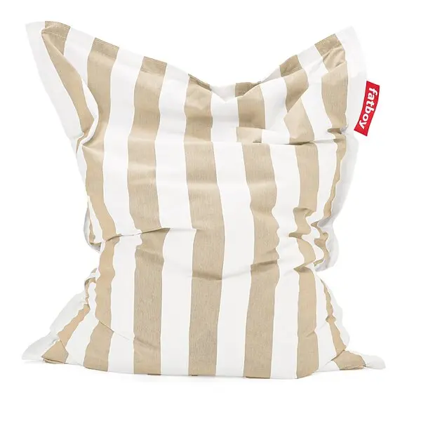 FATBOY Original Outdoor Bean Bag Chair - Stripe Sandy Beige