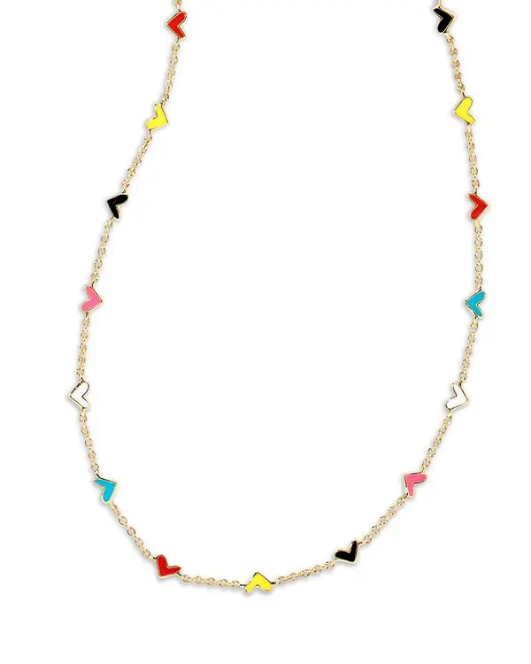 Kendra Scott Haven Heart Strand Necklace - Gold Multi Mix