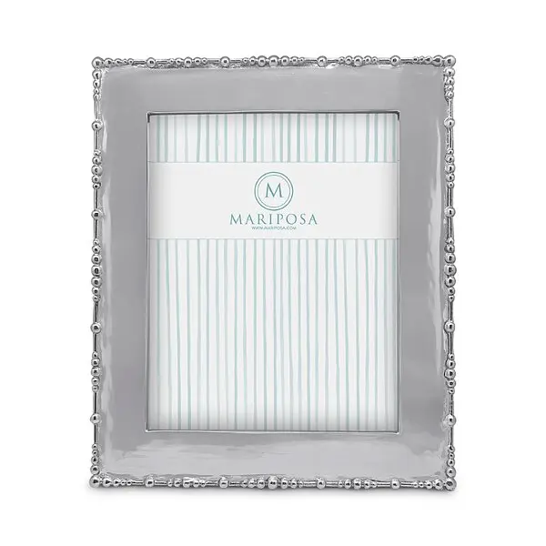 MARIPOSA Pearl Drop Frame, 8 X 10 - Silver