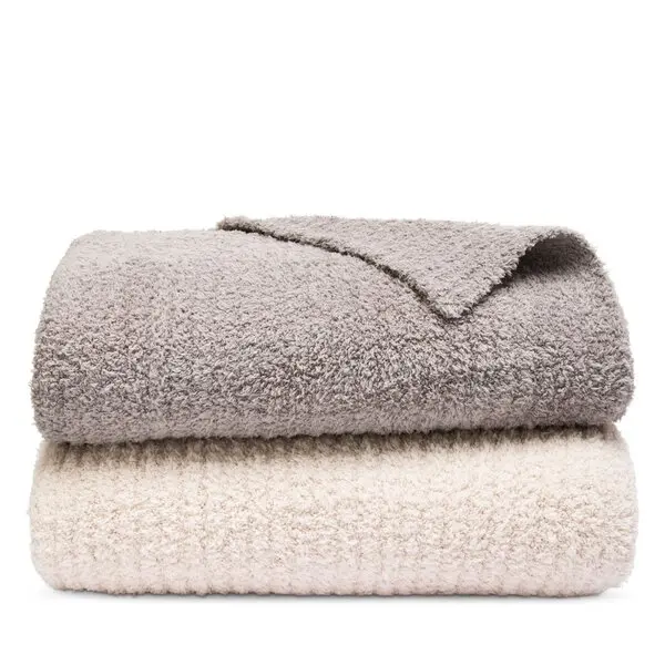 Barefoot Dreams Cozychic Ribbed Throw - Bisque