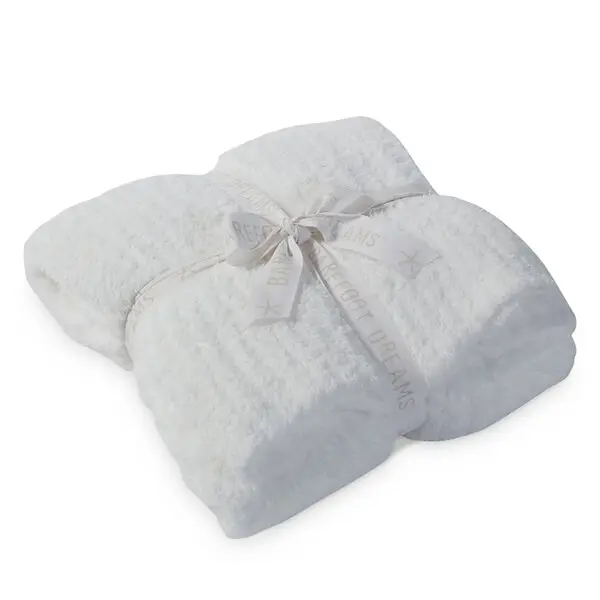 Barefoot Dreams Cozychic Ribbed Throw - White