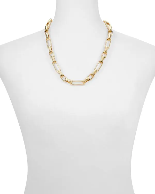 KENNETH JAY LANE 18k Plated Chain Link Necklace