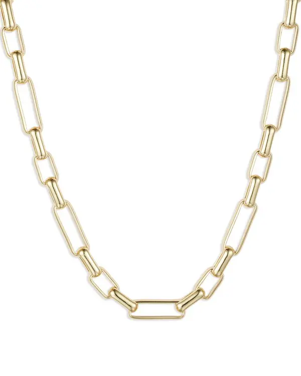 KENNETH JAY LANE 18k Plated Chain Link Necklace