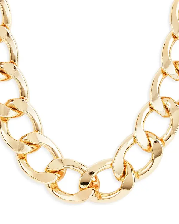 KENNETH JAY LANE Chunky Link Necklace - Gold