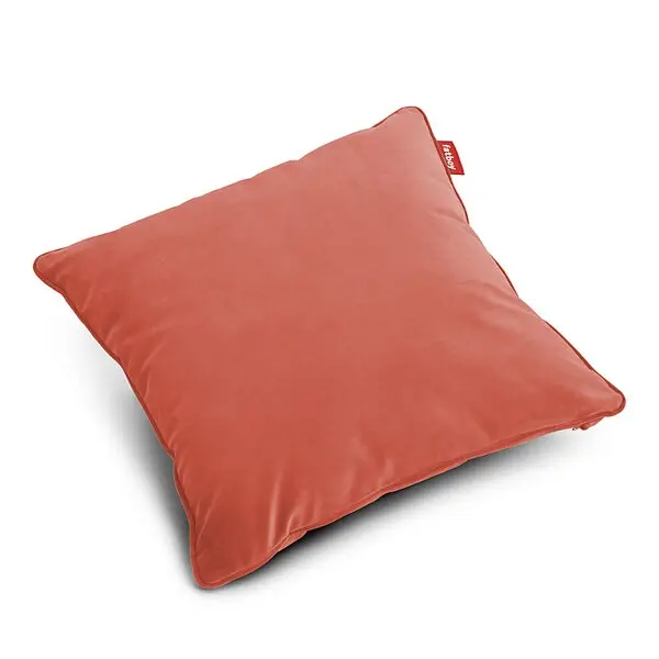FATBOY Square Velvet Pillow - Rhubarb