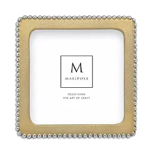 MARIPOSA Beaded 5 X 5 Frame - Gold