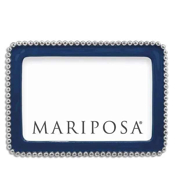 MARIPOSA Beaded 4 X 6 Frame - Blue