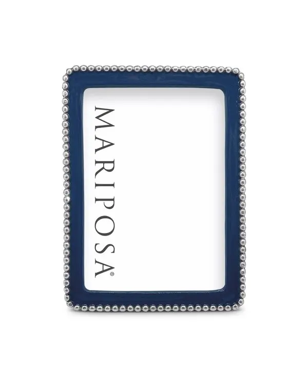 MARIPOSA Beaded 5 X 7 Frame - Blue