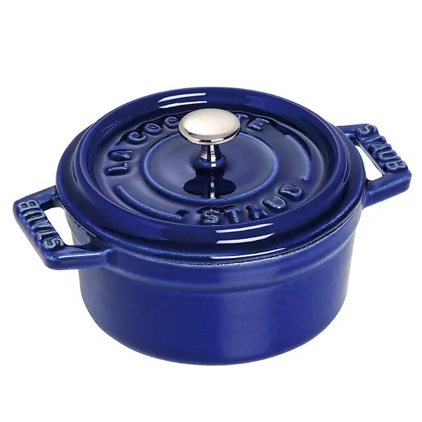 STAUB Mini Round Cocotte, .25 Quarts - Dark Blue