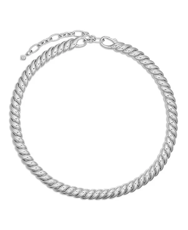 David Yurman Sterling Cable Collar Necklace - Silver