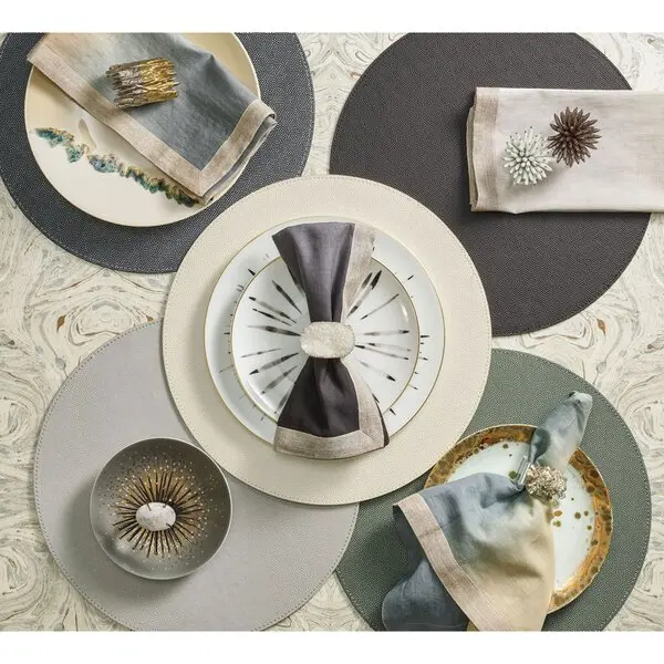 KIM SEYBERT Faux-shagreen Placemats, Set Of 4