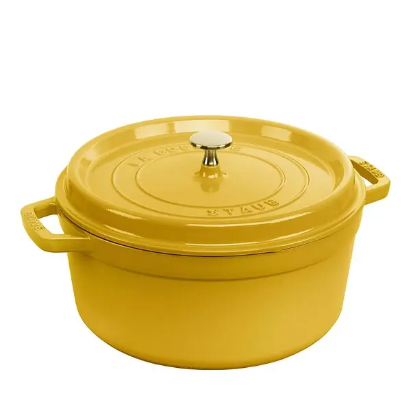 STAUB Round Cocotte, 4 Quart - Citron