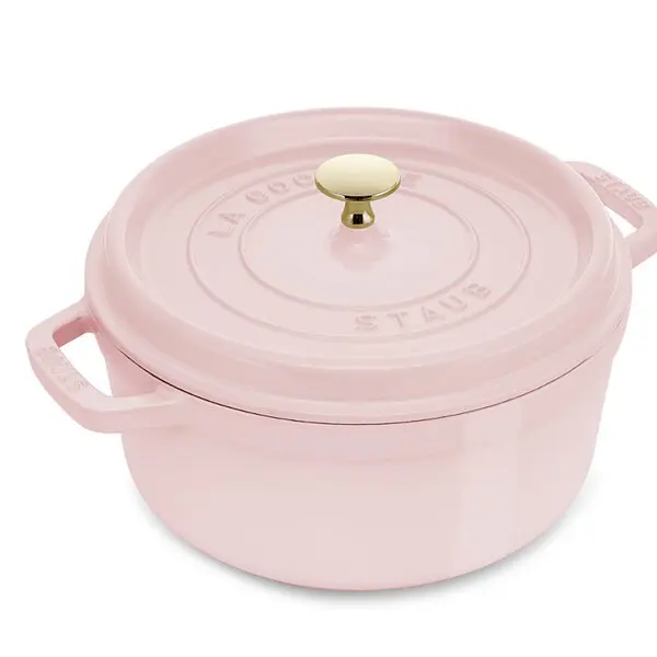 STAUB Round Cocotte, 4 Quart - Peony