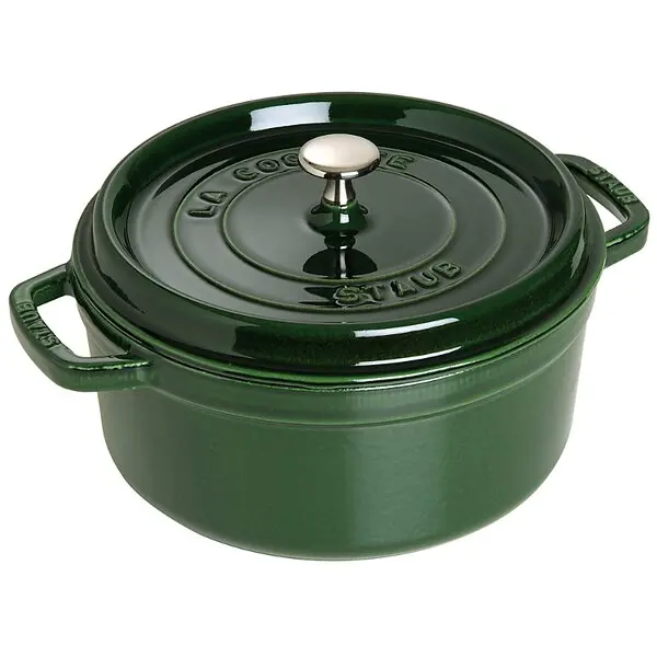 STAUB Round Cocotte, 5.5 Quart - Basil