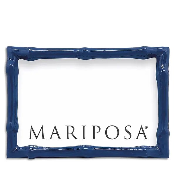 MARIPOSA Bamboo-look 4 X 6 Frame - Blue