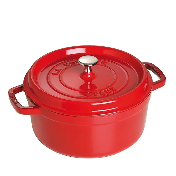 STAUB Round Cocotte, 9 Quart - Cherry