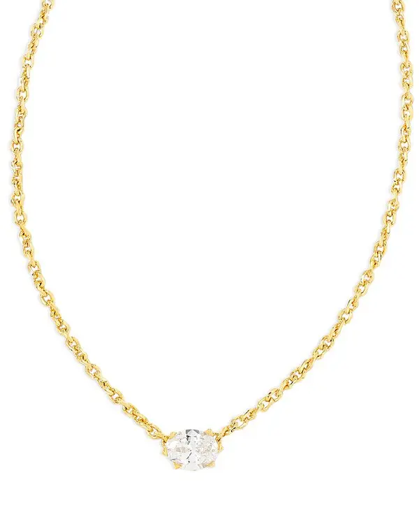 Kendra Scott Cailin Cubic Zirconia Pendant Necklace - Gold