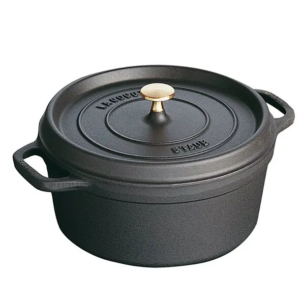 STAUB Round Cocotte, 2.75 Quart - Black