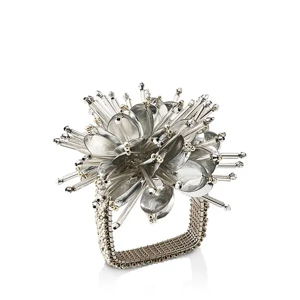 KIM SEYBERT Starburst Napkin Ring - Silver