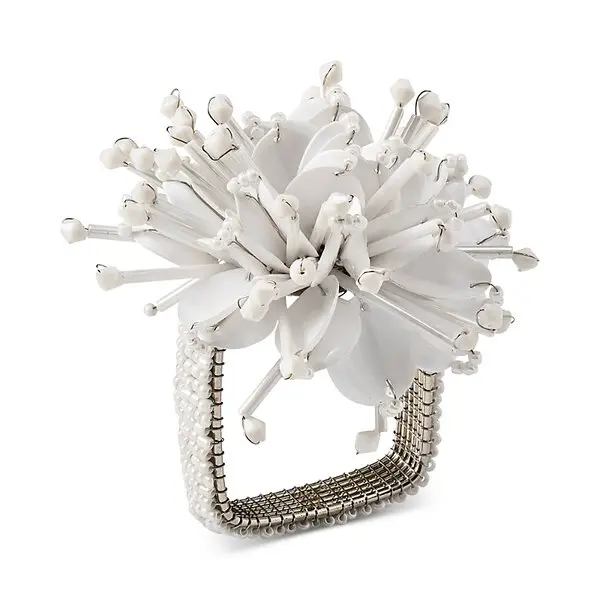 KIM SEYBERT Starburst Napkin Ring - White
