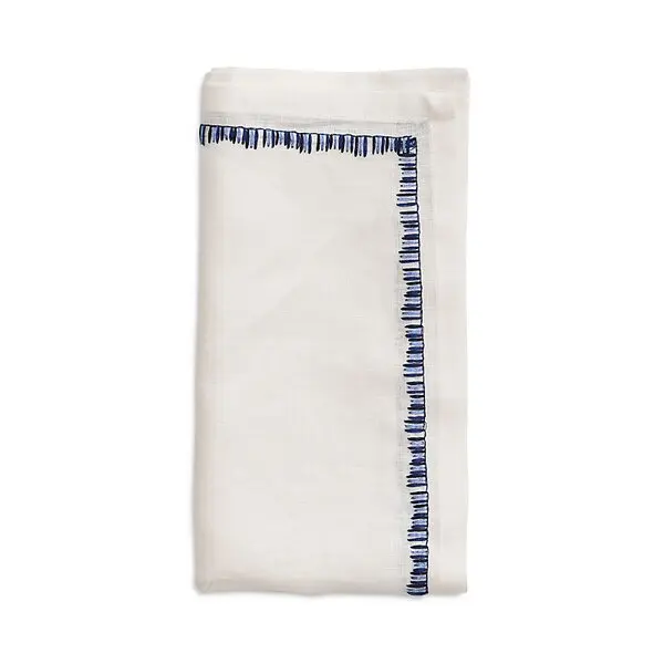 KIM SEYBERT Filament Napkin - White/navy
