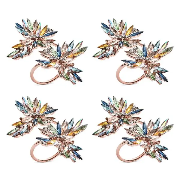 KIM SEYBERT Butterflies Napkin Ring, Set Of 4 - Multi