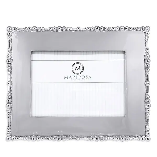 MARIPOSA Pearl Drop Engravable Frame, 5 X 7 - Metal