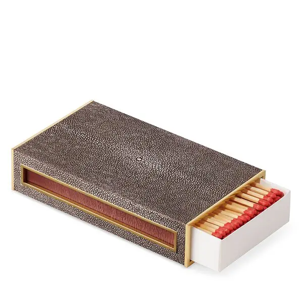 Aerin Shagreen Oversized Match Box - Cream