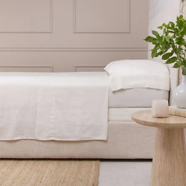 POM POM AT HOME Linen Sheet Set, Queen - Cream