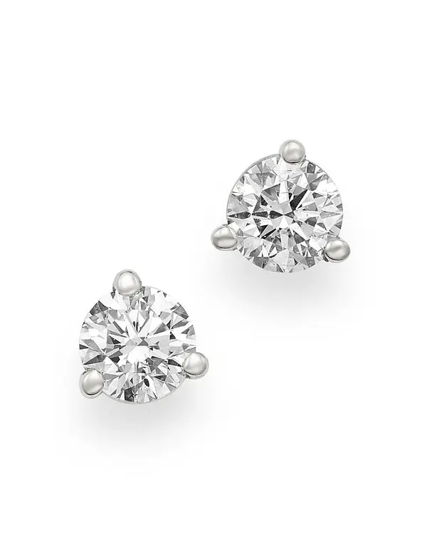 Bloomingdale'S Certified Diamond Stud Earrings, 0.33 Tcw - White