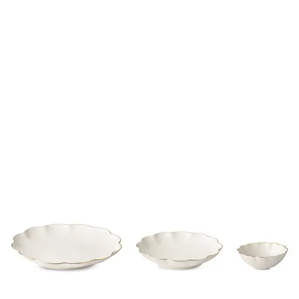 Aerin Scalloped Nesting Serving Dishes, Set Of 3