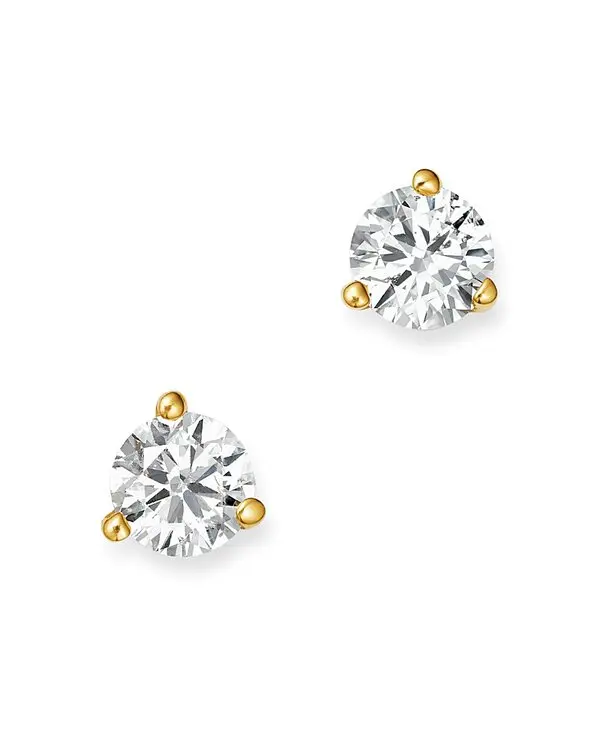 Bloomingdale'S Diamond Stud Earrings, 0.33 Tcw - White/gold