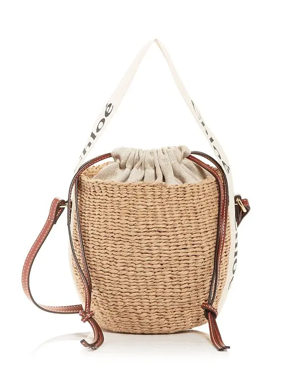 Chloé X Mifuko Woody Small Basket Bag - White