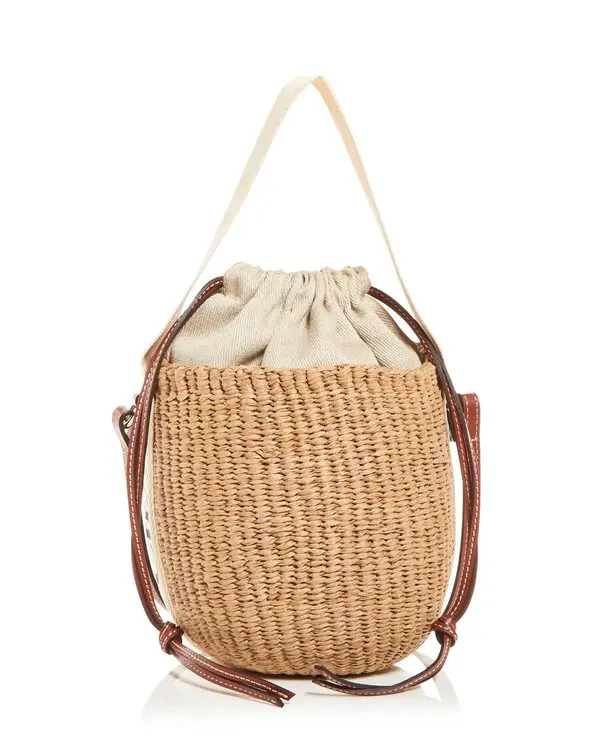 Chloé X Mifuko Woody Small Basket Bag - White