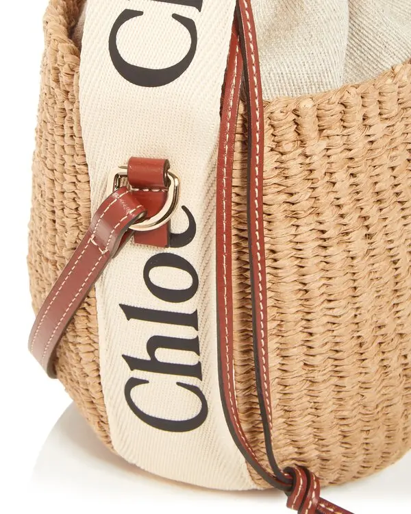 Chloé X Mifuko Woody Small Basket Bag - White
