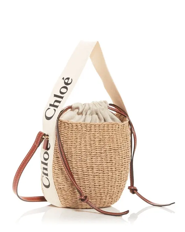 Chloé X Mifuko Woody Small Basket Bag - White