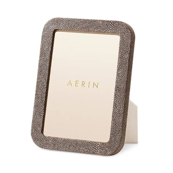 Aerin Modern Shagreen Frame, 5 X 7 - Chocolate