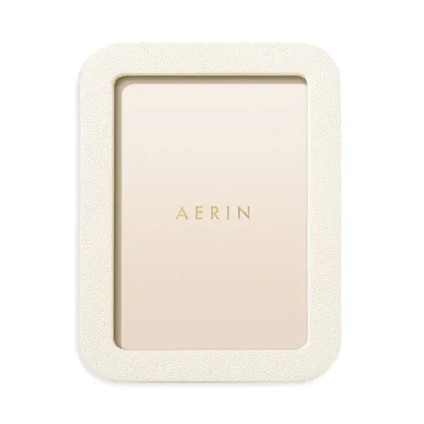 Aerin Modern Shagreen Frame, 5 X 7 - Cream
