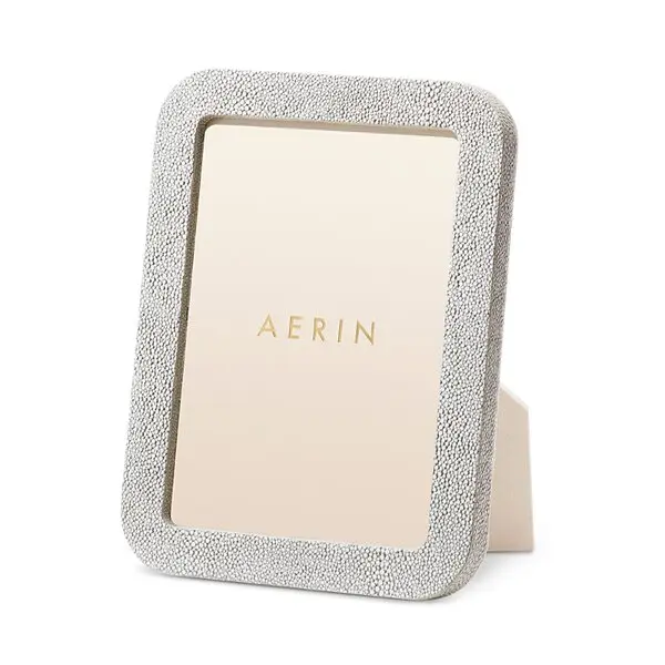 Aerin Modern Shagreen Frame, 5 X 7 - Dove