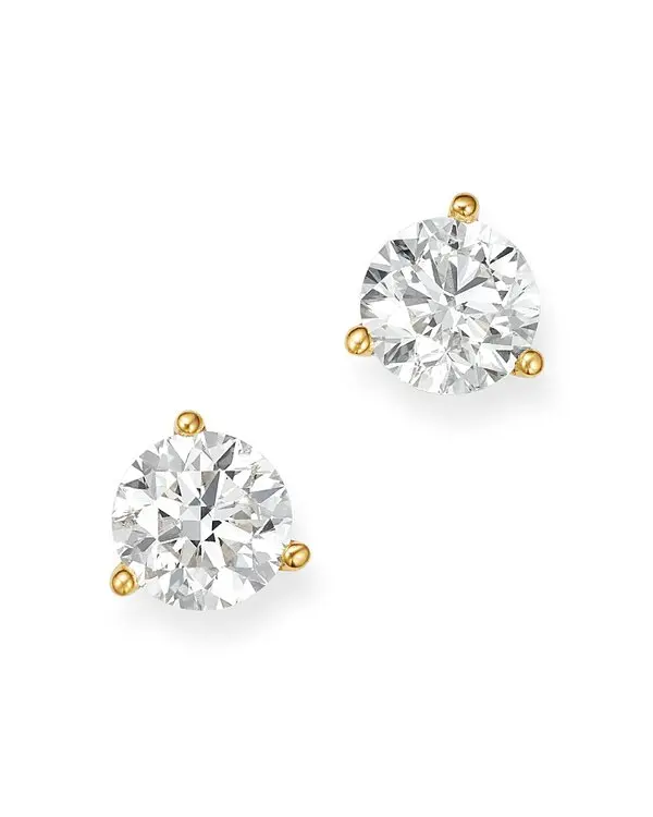 Bloomingdale'S 1.0 Tcw Certified Diamond Stud Earrings - White/gold